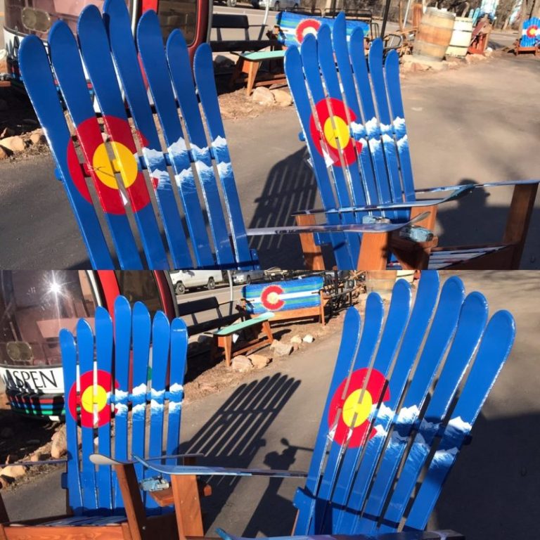 Customizable Premium Ski Chairs - Set of 2 - Colorado Ski Chairs