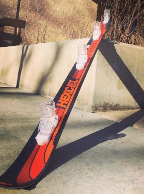 DIY Party Ski - (4) Premium Custom bindings with Removable Ski Boot ...