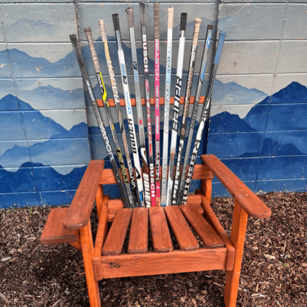 Sentimental Hockey Stick Chair - made from your old sticks or ours ...
