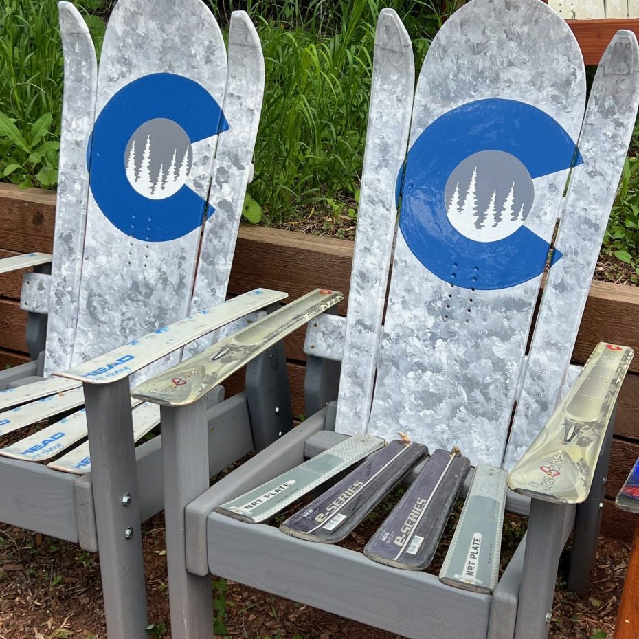 Adirondack Ski Chairs: Snowboard Chairs: Ski Cabin Furniture