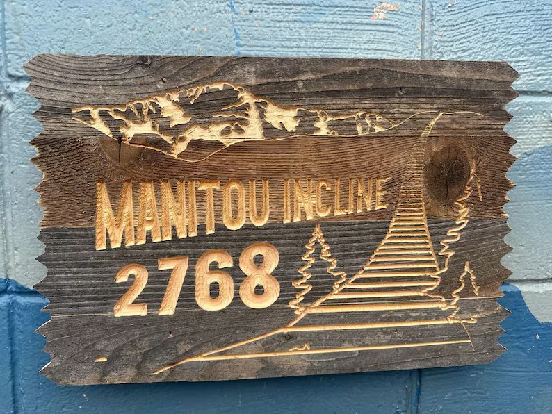 Manitou Incline - 2768 steps Wall Art - 4 sizes - Colorado Ski Chairs