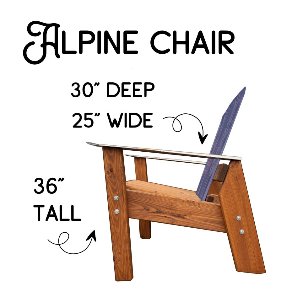 Handcrafted Upcycled Ski Furniture - Colorado Ski Chairs